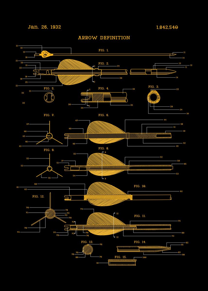 'Archer Bow Definition' Poster, picture, metal print, paint by ShirTom ...