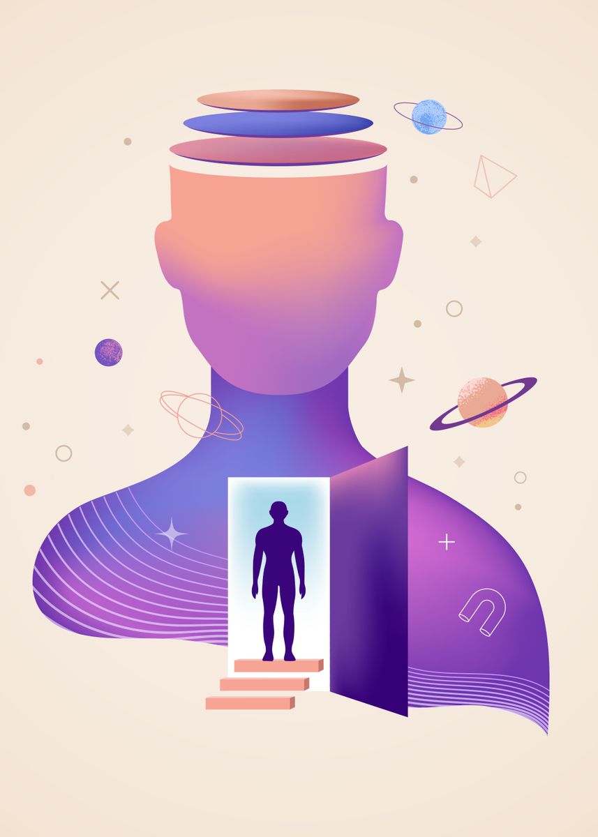 'consciousness' Poster by Anil Gamble | Displate