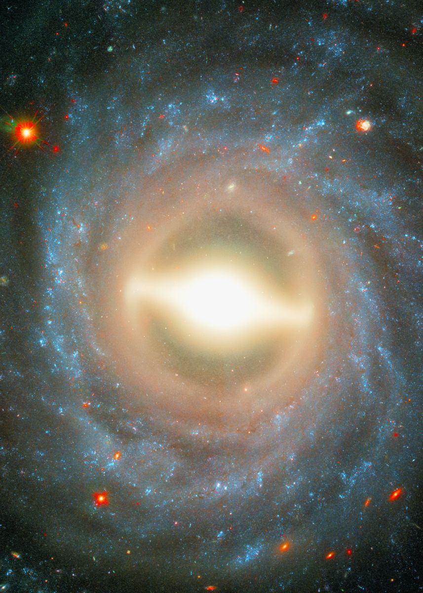 'Galaxy NGC 10' Poster, picture, metal print, paint by Mango Art | Displate