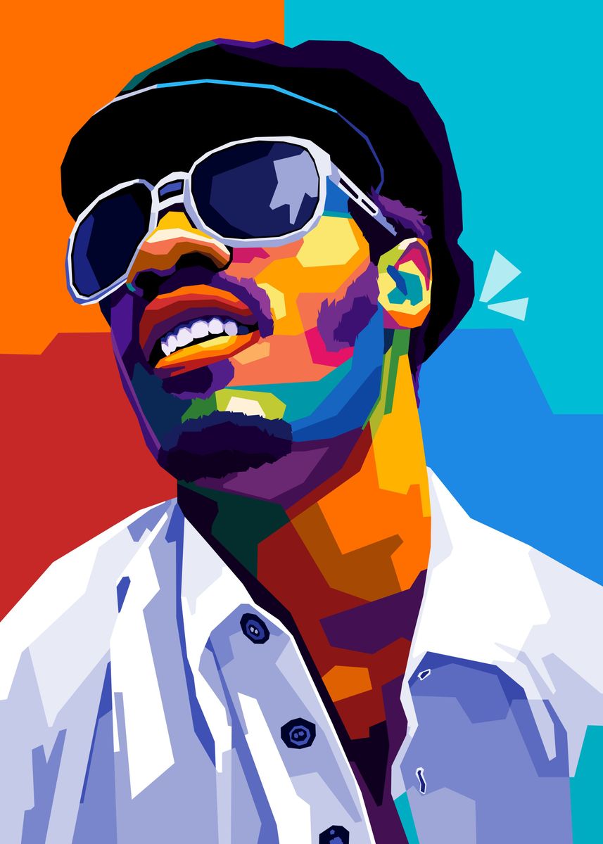 'Music Singer Wpap Pop Art' Poster, picture, metal print, paint by ...