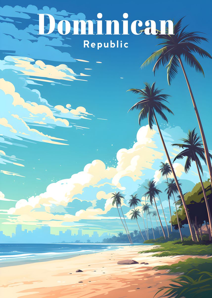 'Dominican Republic Travel' Poster, picture, metal print, paint by ...