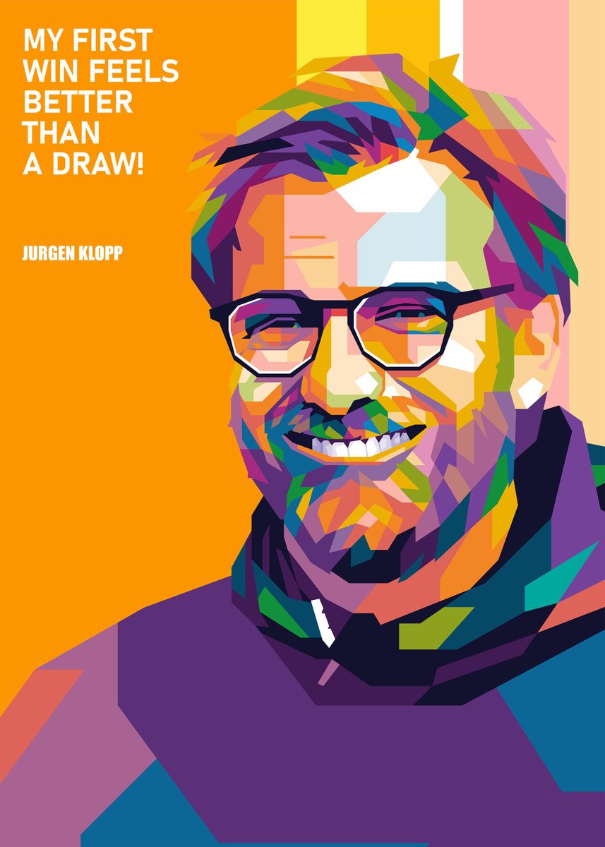 'Jurgen Klopp' Poster, picture, metal print, paint by Muifatin | Displate