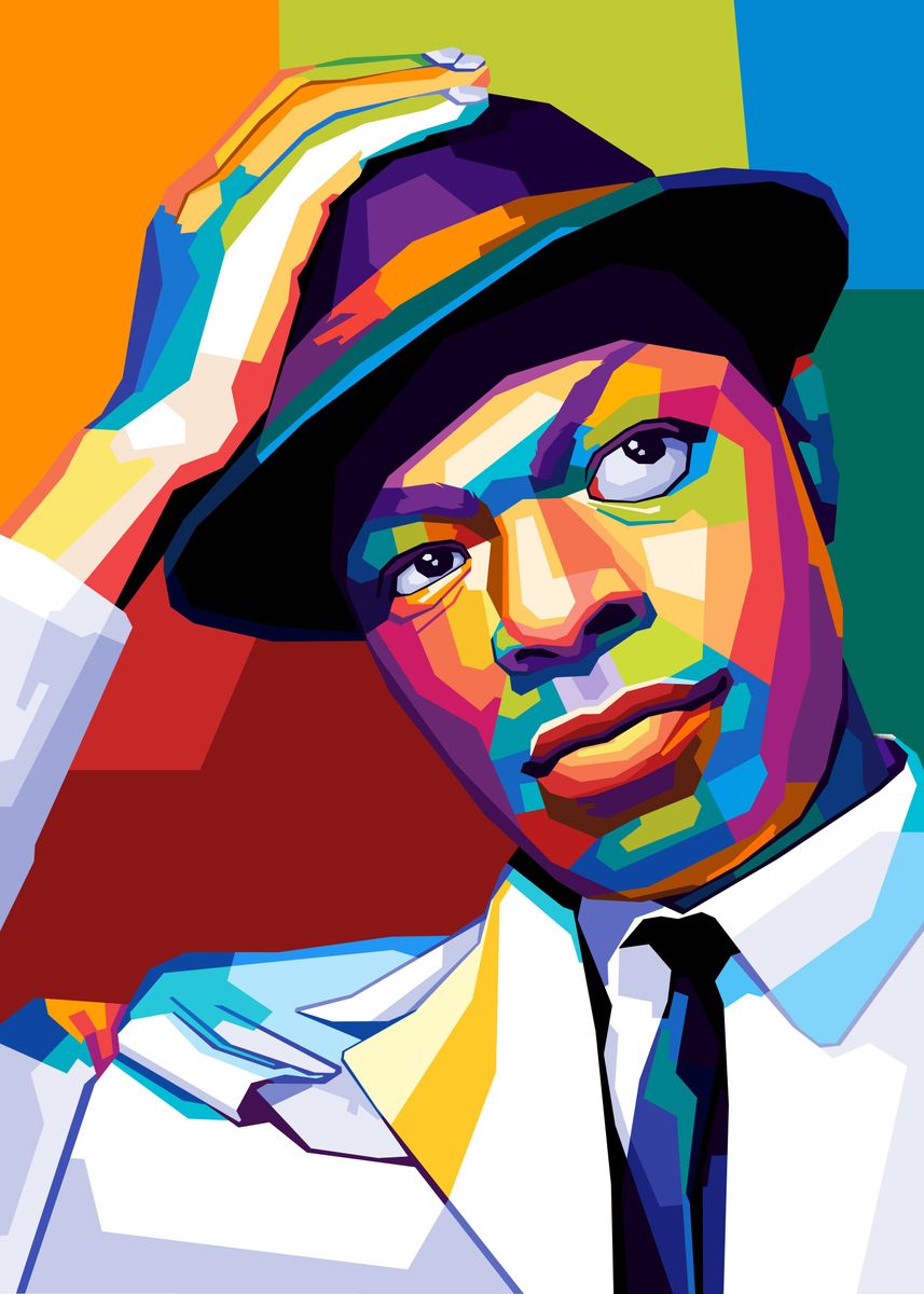 'Musician Cole Pop Art' Poster, picture, metal print, paint by Anthony ...