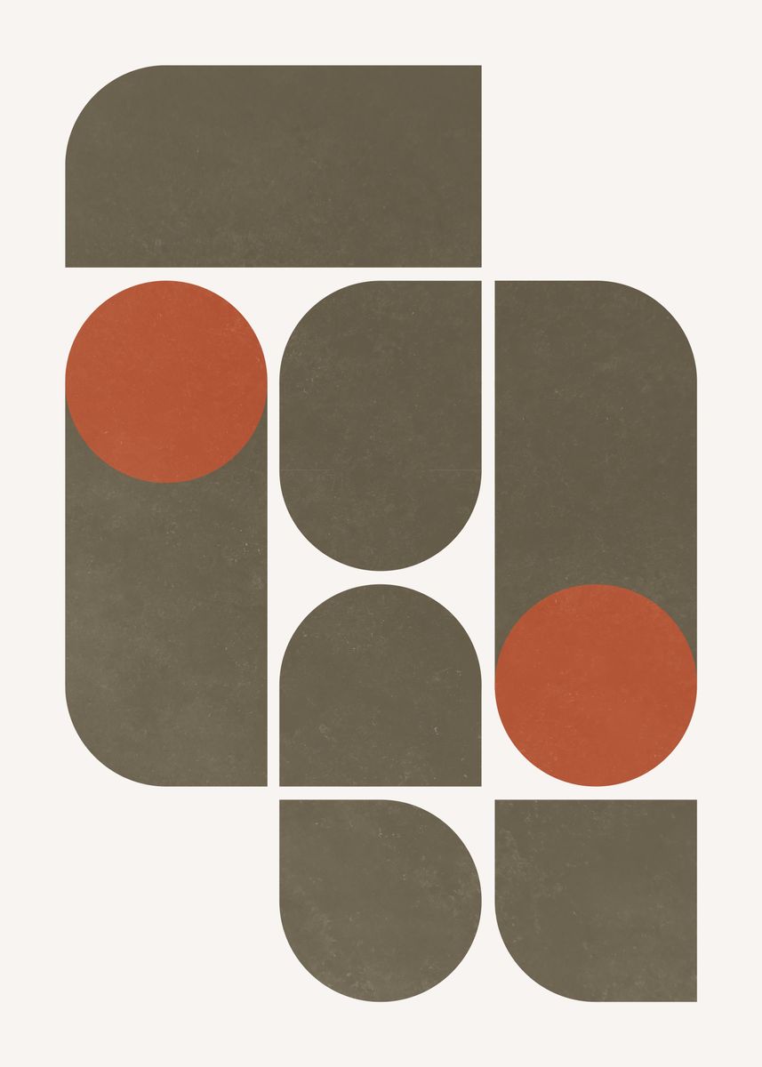 'Abstract Geometric 7' Poster by Leandro Jorge | Displate