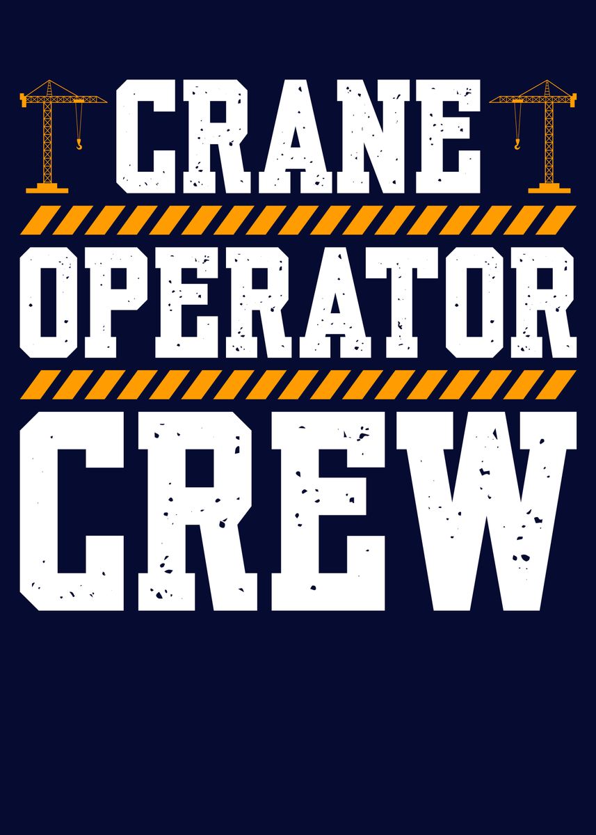 'Funny Crane Operator' Poster, picture, metal print, paint by MzumO ...