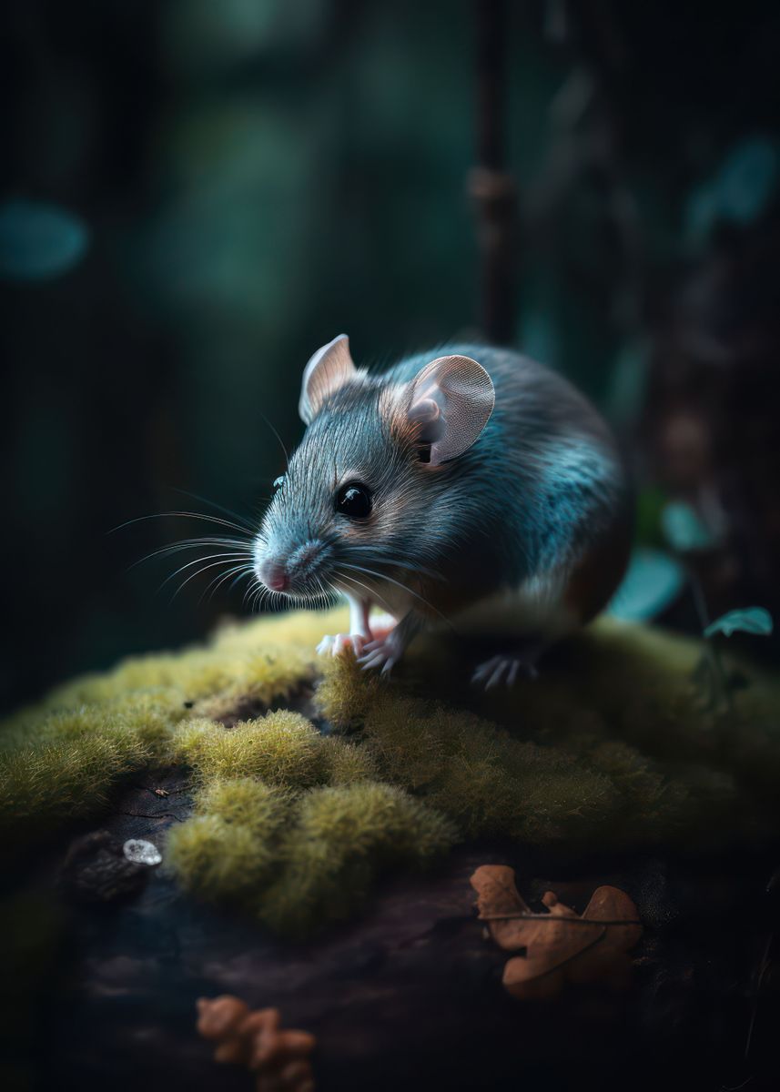 'Inquisitive mouse' Poster, picture, metal print, paint by Zooscape Wildlife | Displate