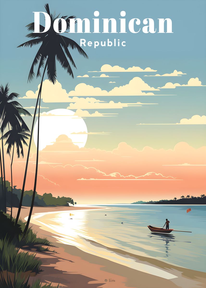 'Dominican Republic Travel' Poster, picture, metal print, paint by ...
