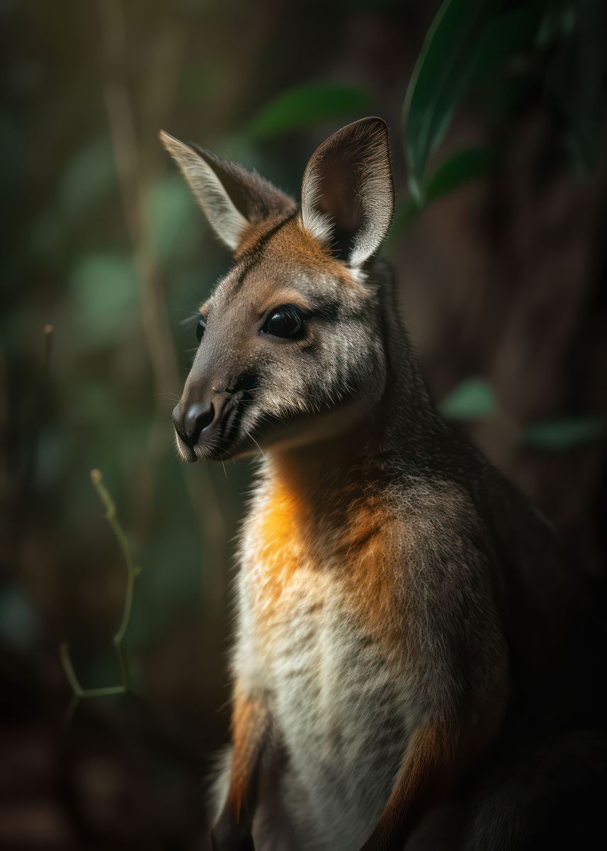 'Curious wallaby' Poster, picture, metal print, paint by Zooscape ...