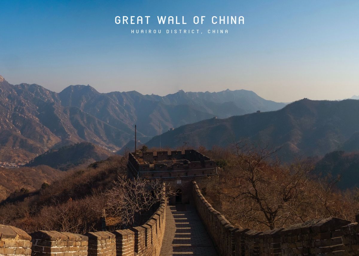 'Great Wall of China ' Poster by Big City | Displate