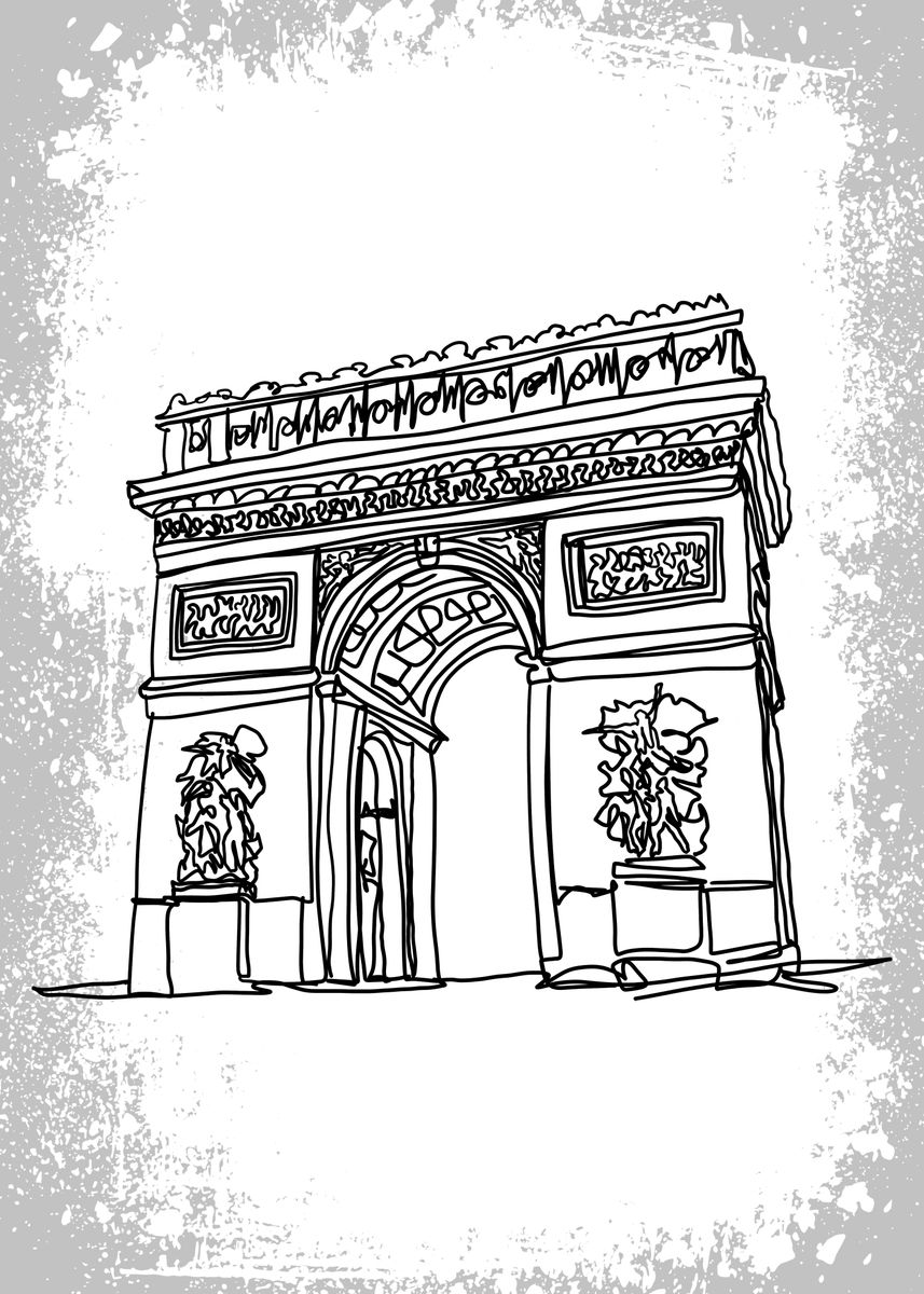 'Arc de Triomphe Paris' Poster by Jamestar | Displate