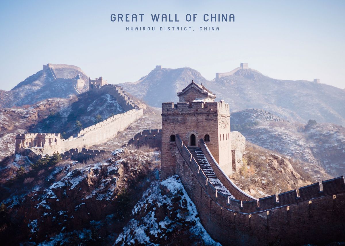 'Great Wall of China ' Poster by Big City | Displate