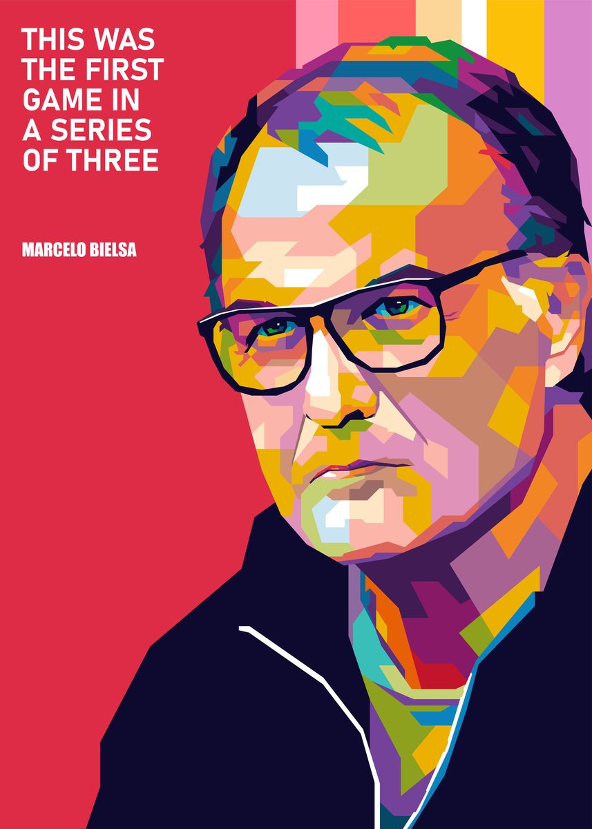 'Marcelo Bielsa' Poster, picture, metal print, paint by Muifatin | Displate