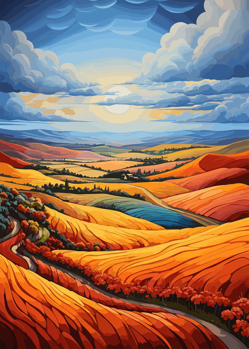 'Nature Landscape' Poster, picture, metal print, paint by Cool Worker ...