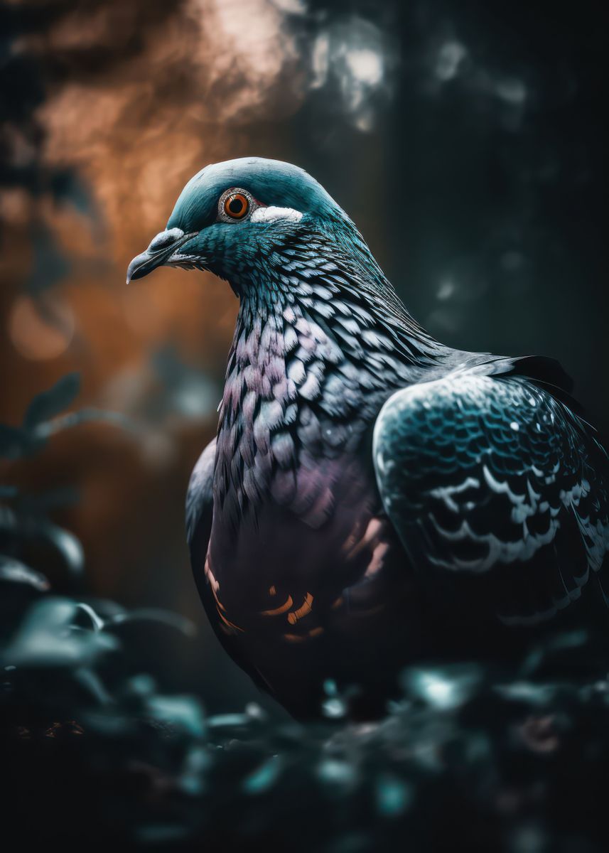 'Adorable pigeon' Poster, picture, metal print, paint by Zooscape ...