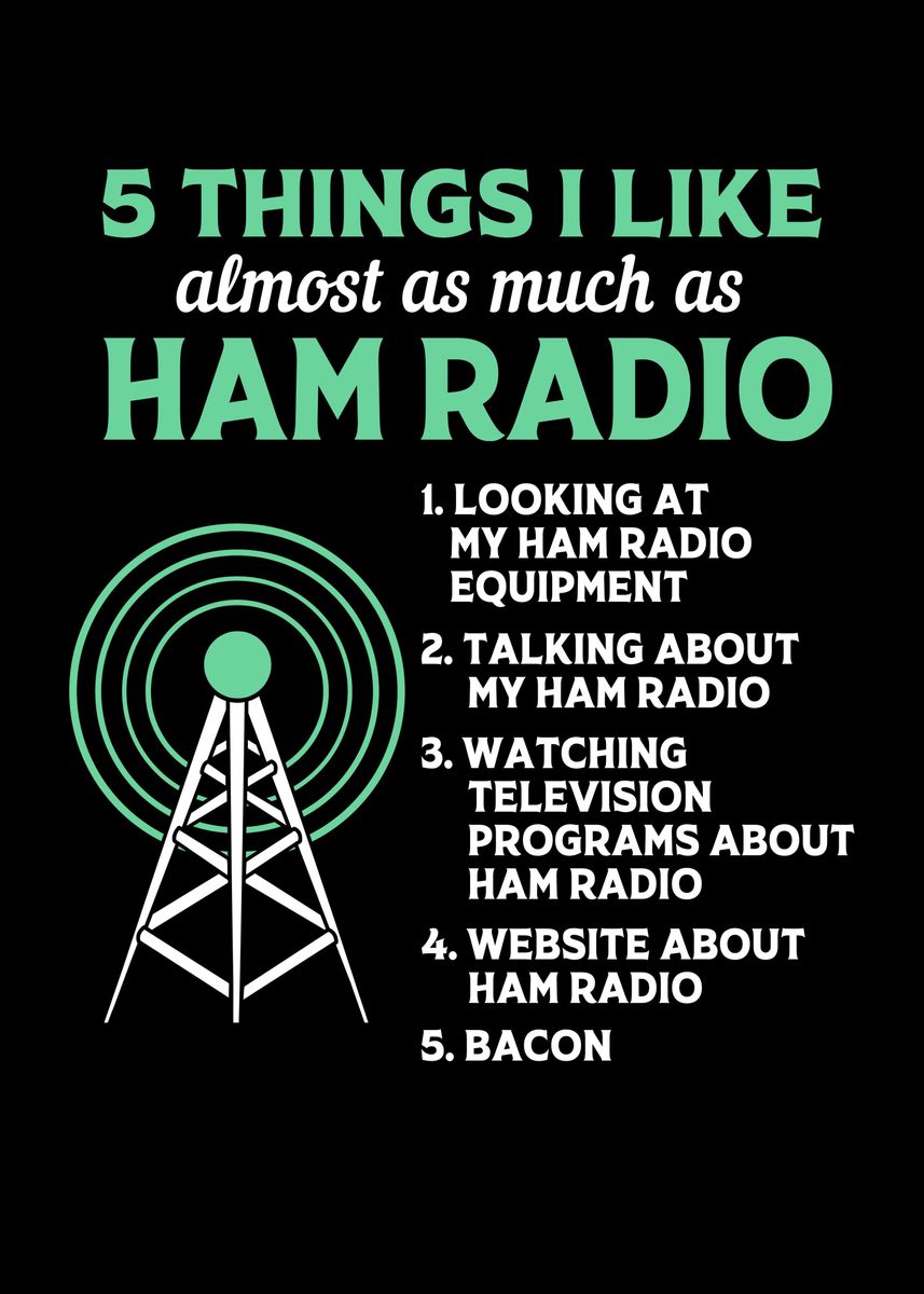 'Ham Radio Operator Funny' Poster, picture, metal print, paint by ...