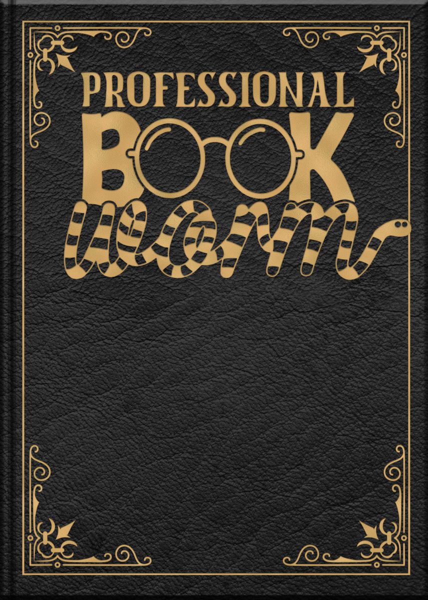'Professional Book Worm' Poster, picture, metal print, paint by ...