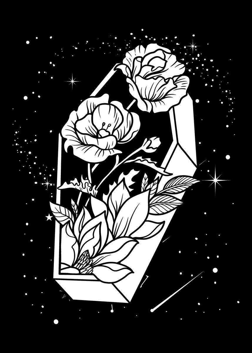 'Gothic Coffin' Poster by CrazySquirrel | Displate