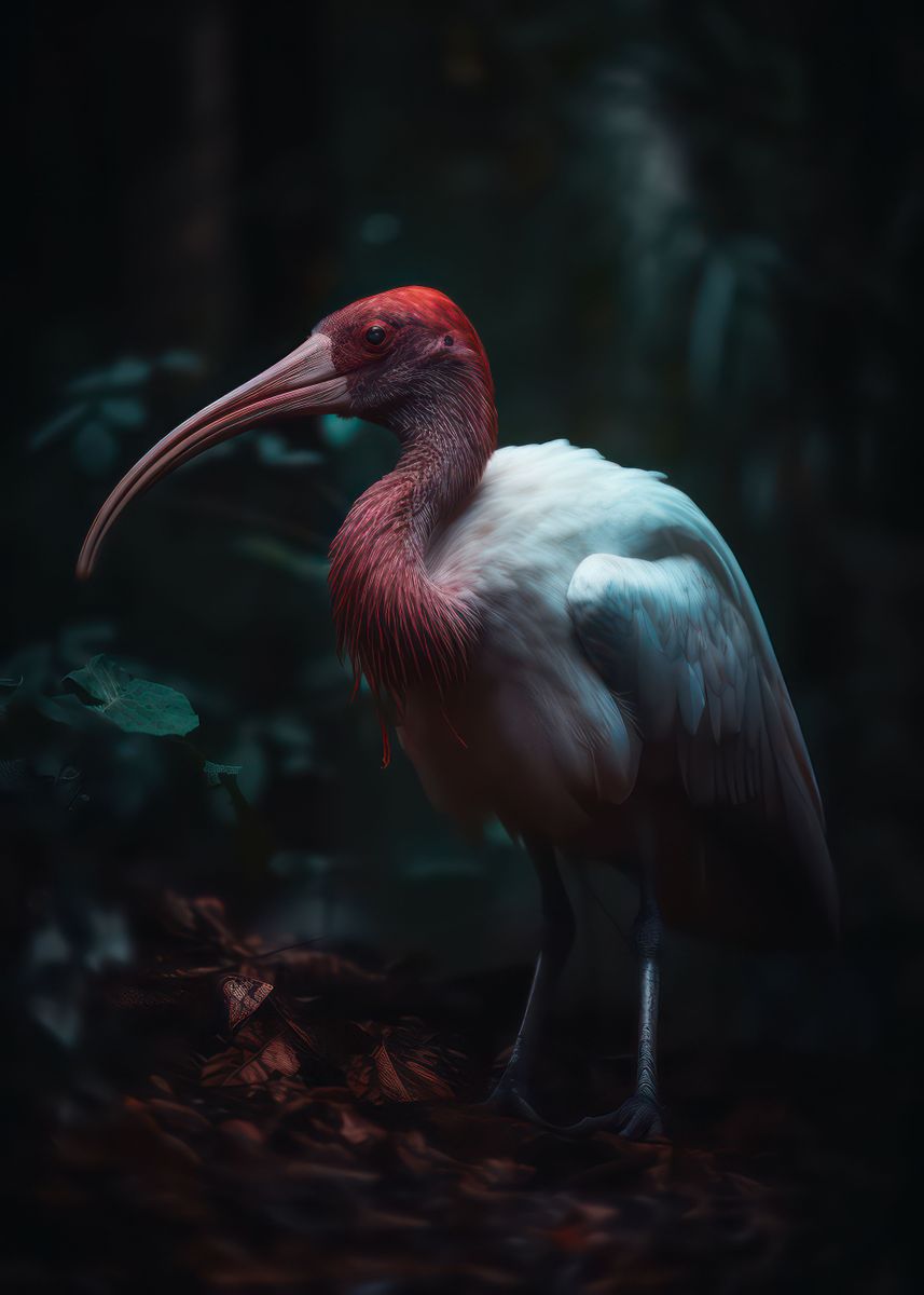 'Fascinating ibis' Poster, picture, metal print, paint by Zooscape ...