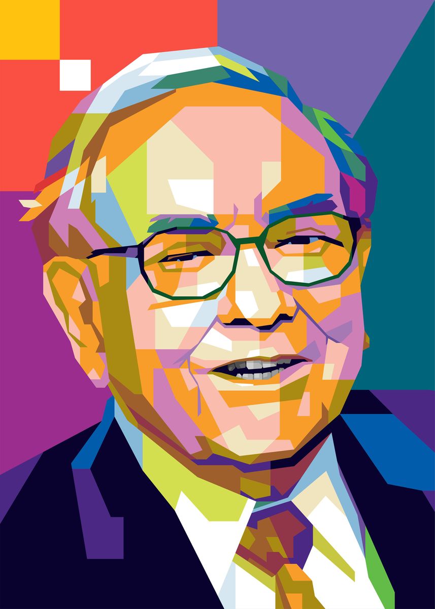 'Warren Buffett' Poster, picture, metal print, paint by Erick Sato ...