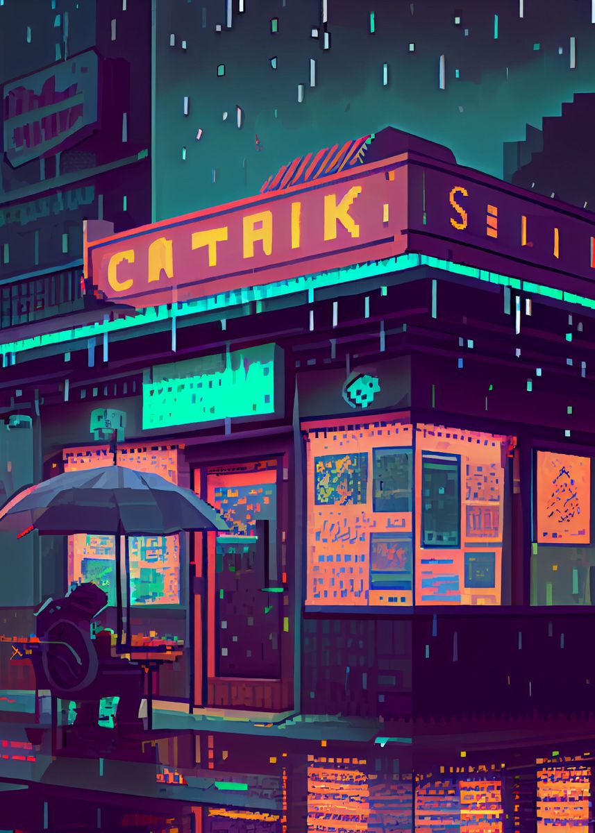 'Pixel Art' Poster, picture, metal print, paint by Freddie | Displate