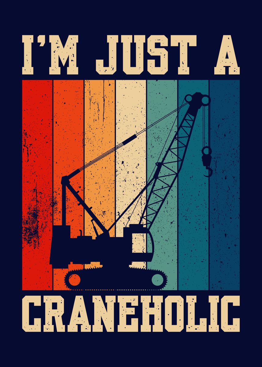 'Funny Crane Operator' Poster, picture, metal print, paint by MzumO ...
