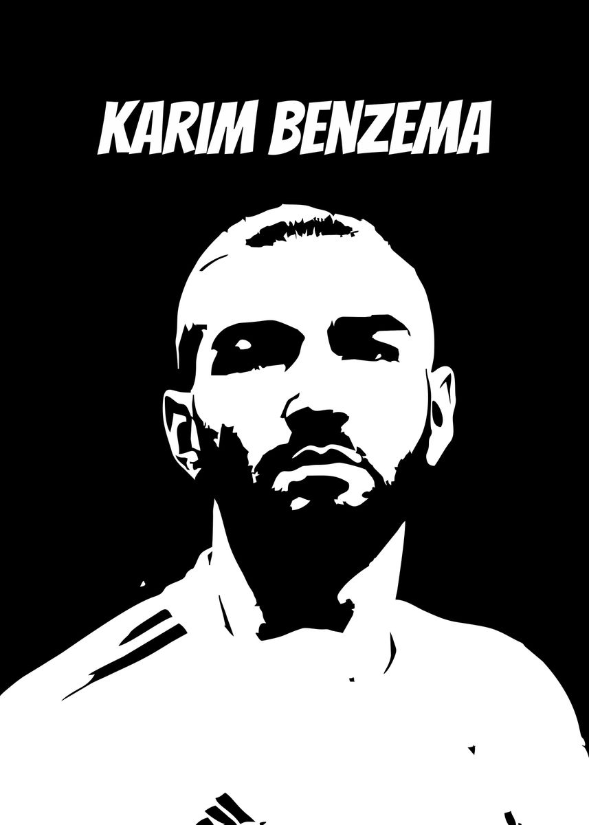 'Karim Benzema Pop Art' Poster, picture, metal print, paint by Ahmad ...