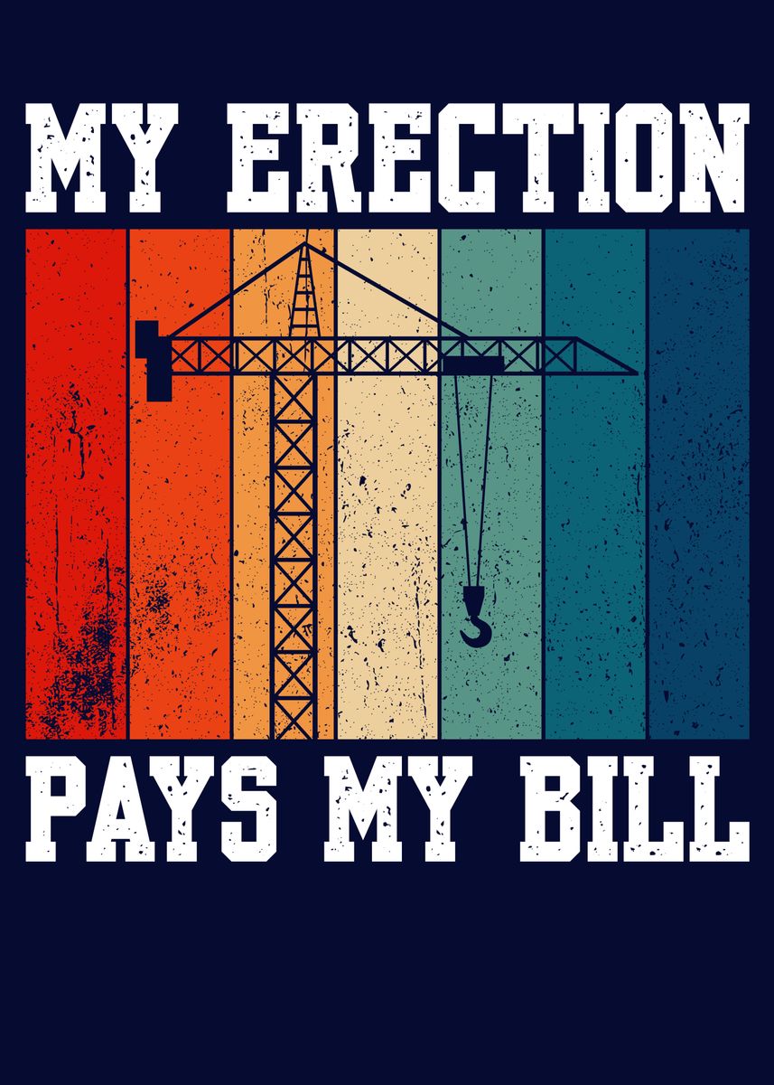 'Funny Crane Operator' Poster, picture, metal print, paint by MzumO ...