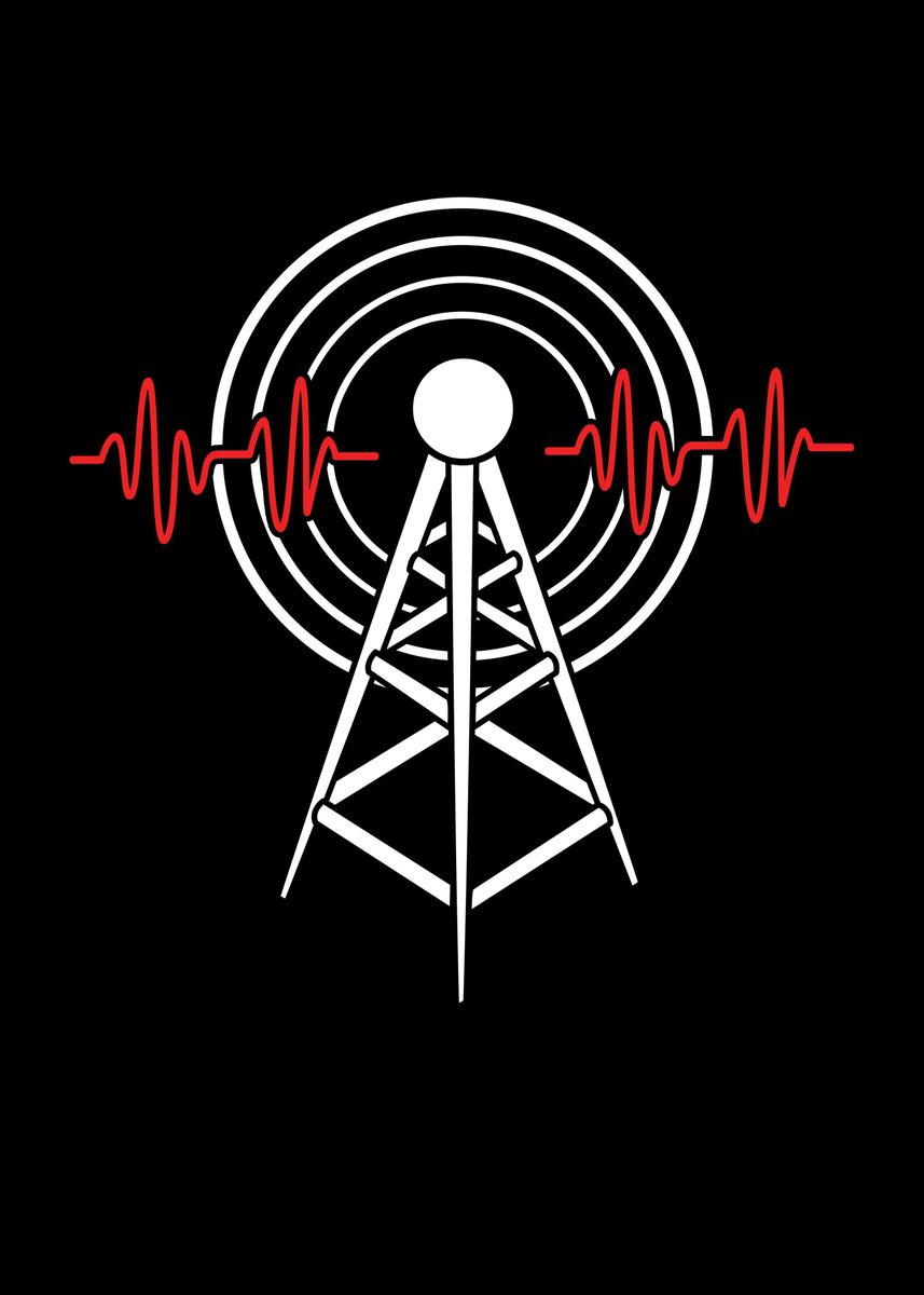 'Ham Radio Antenna' Poster, picture, metal print, paint by FunnyGifts ...