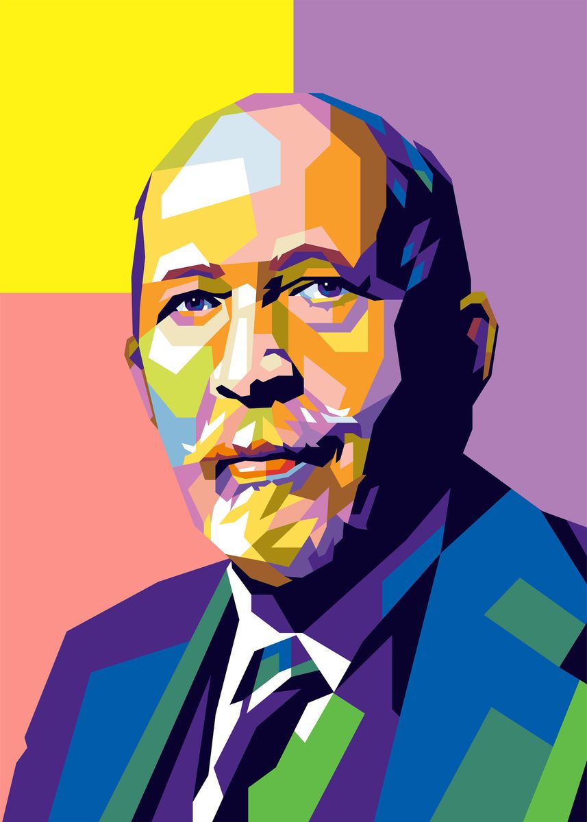 'WEB Du Bois' Poster by Ananda Praj | Displate