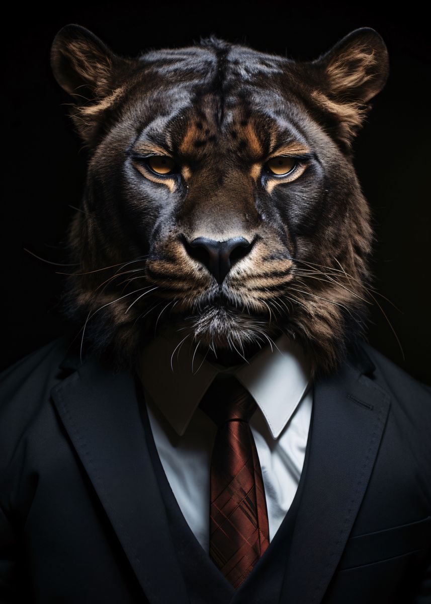 'Business Puma' Poster, picture, metal print, paint by Conceptual ...