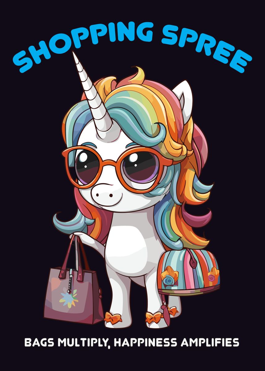 'Shopping Spree' Poster, picture, metal print, paint by wpap me | Displate