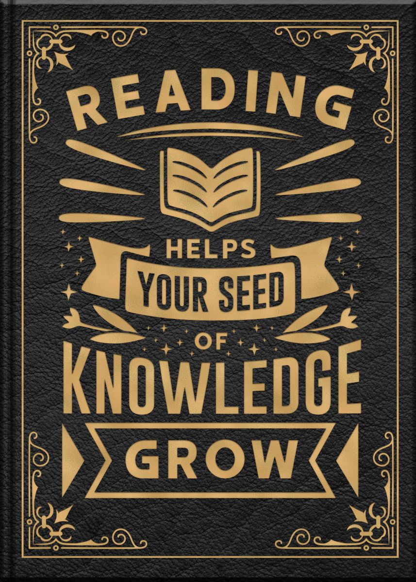 'Reading Helps Your Seeds ' Poster by XandYart | Displate