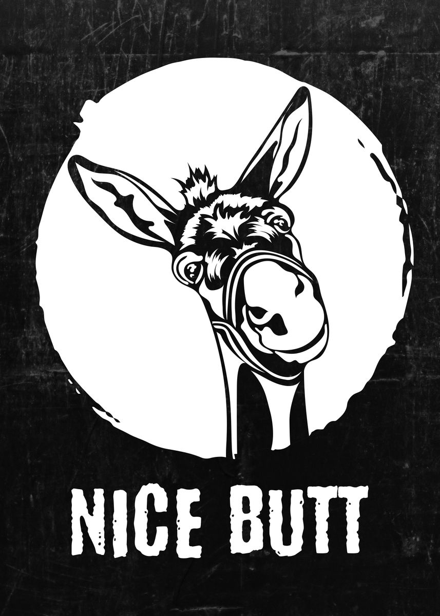 'Funny Bathroom Nice Butt 3' Poster by Jovana | Displate