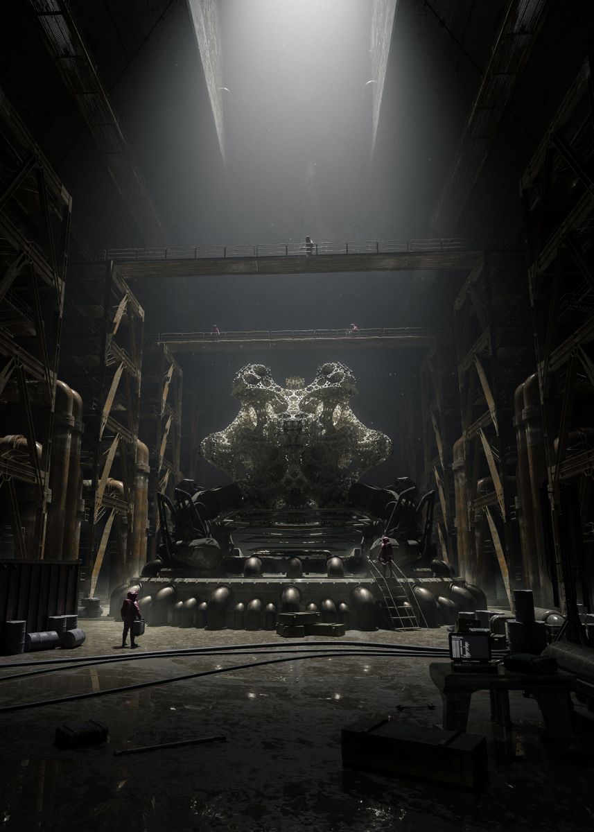 'Inevitable Progress' Poster, picture, metal print, paint by Nik | Displate