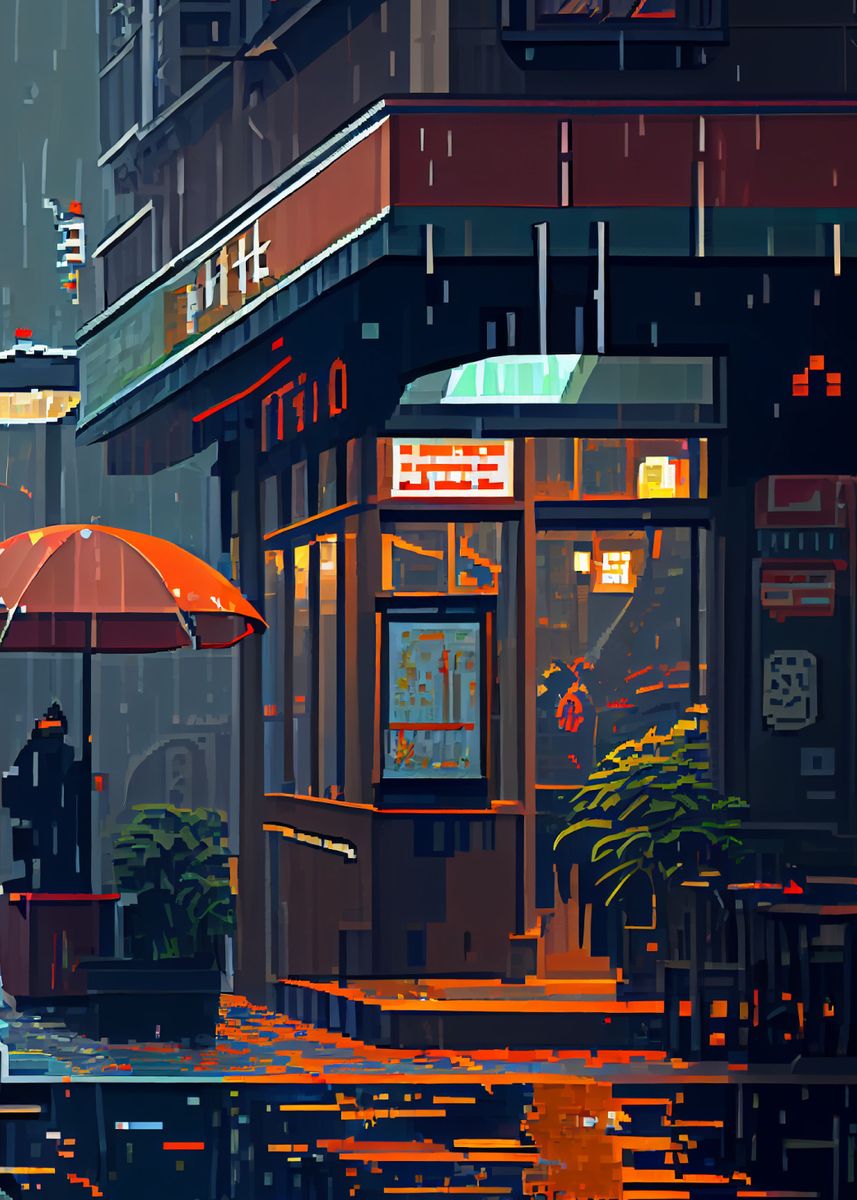 'Pixel Art' Poster, picture, metal print, paint by Freddie | Displate