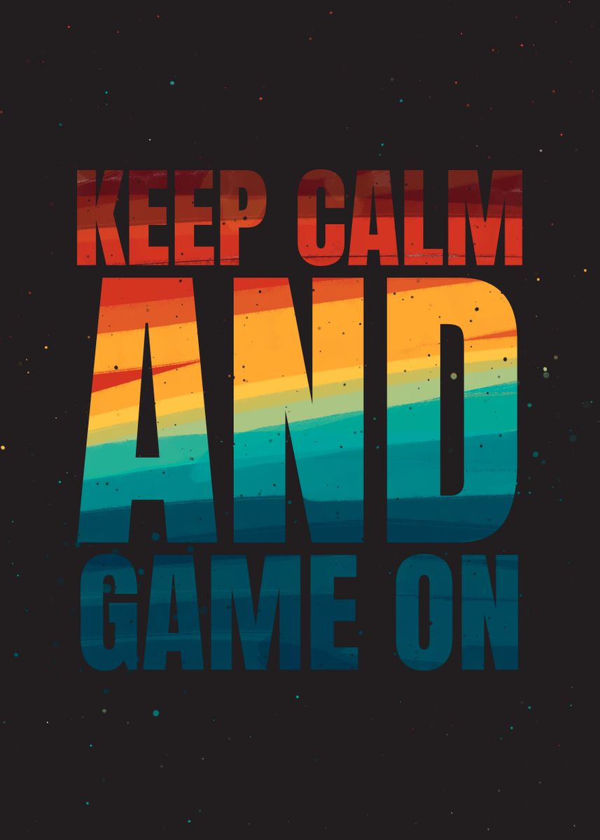 'Game on' Poster, picture, metal print, paint by Mr Penguin | Displate