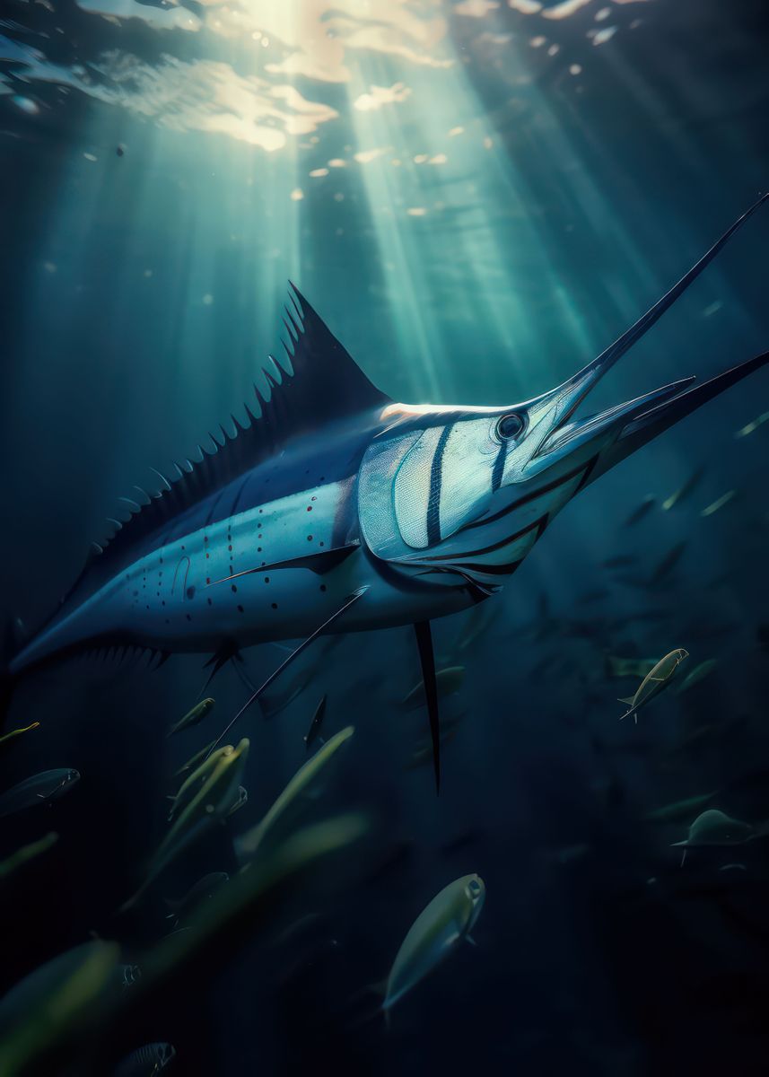 'Beautiful swordfish' Poster by Zooscape Wildlife | Displate