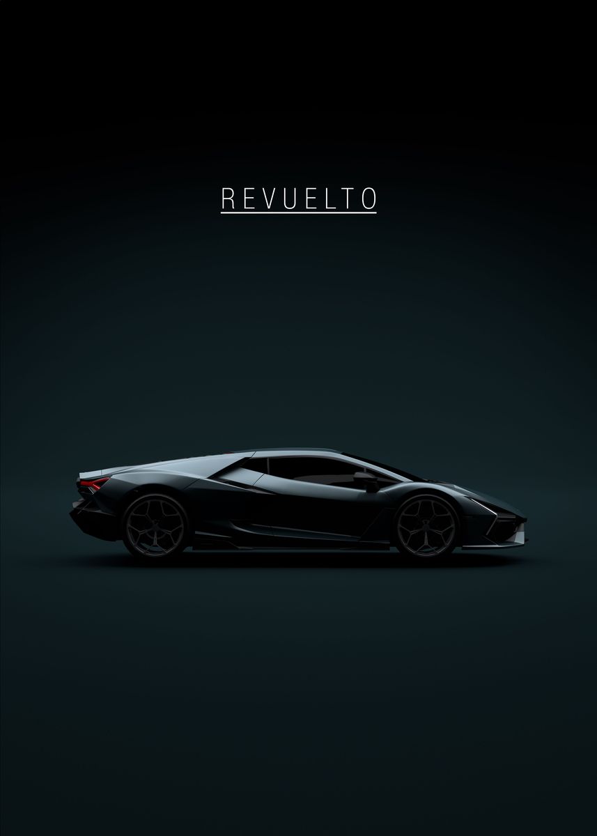 '2023 Lamborghini Revuelto ' Poster, picture, metal print, paint by 21 ...