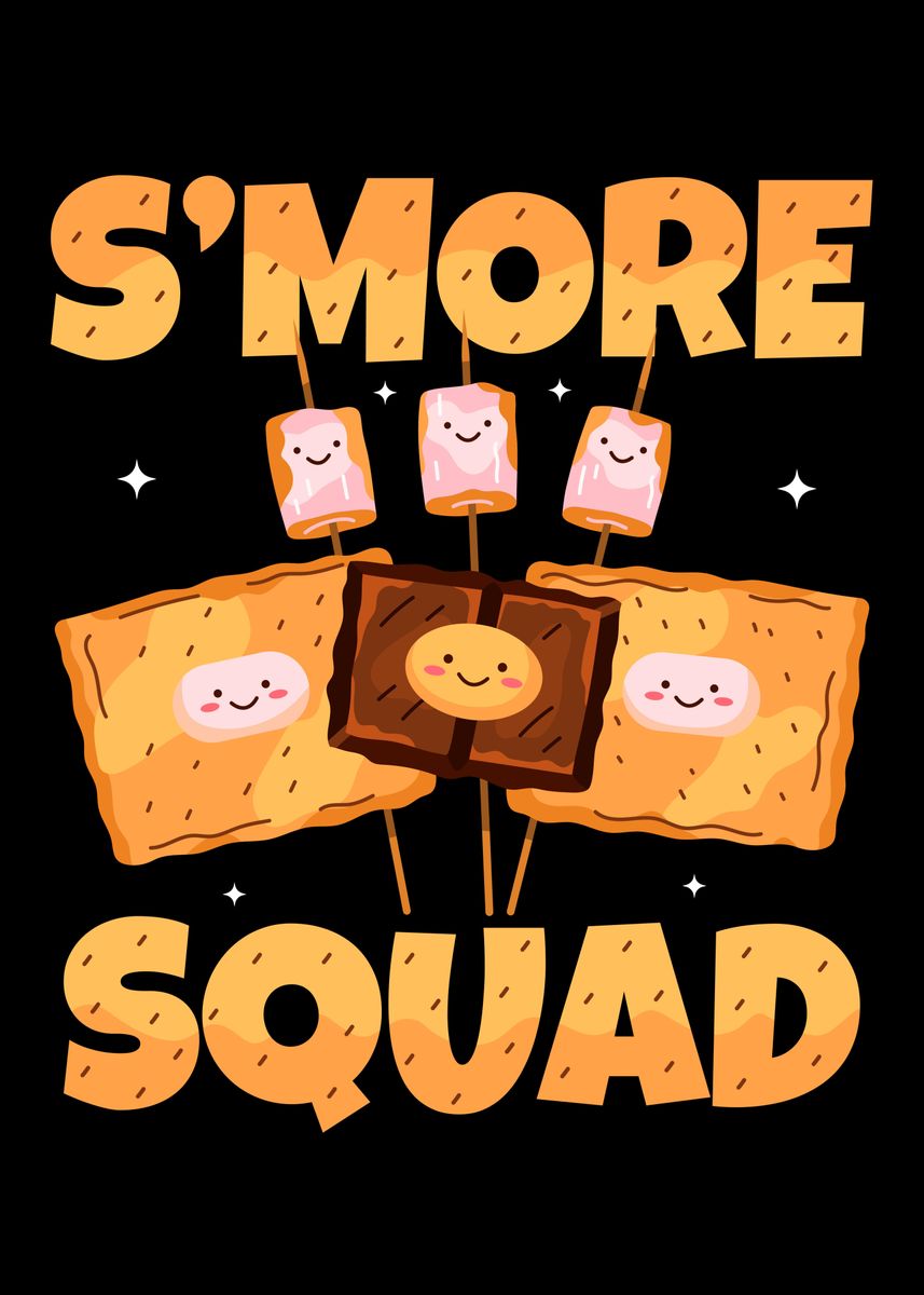 'Smore Squad' Poster, picture, metal print, paint by AlmightyFashion ...