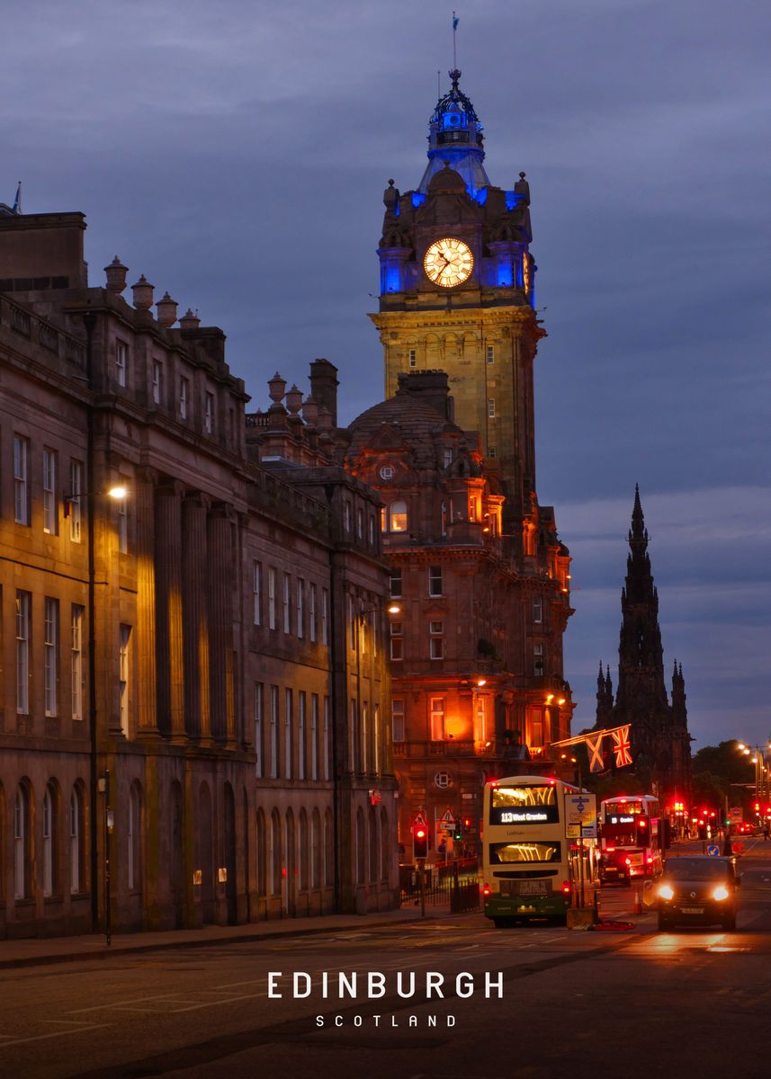 'Edinburgh' Poster by Explore Universe | Displate