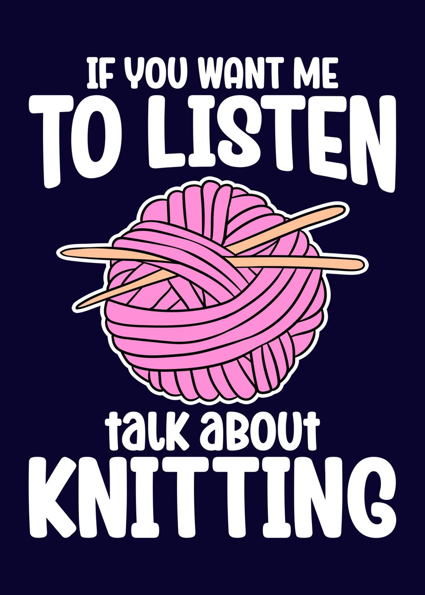 'Funny Knitting' Poster by MzumO | Displate