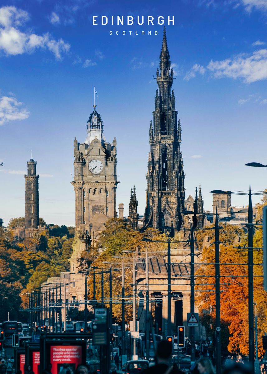 'Edinburgh ' Poster, picture, metal print, paint by Explore Universe ...