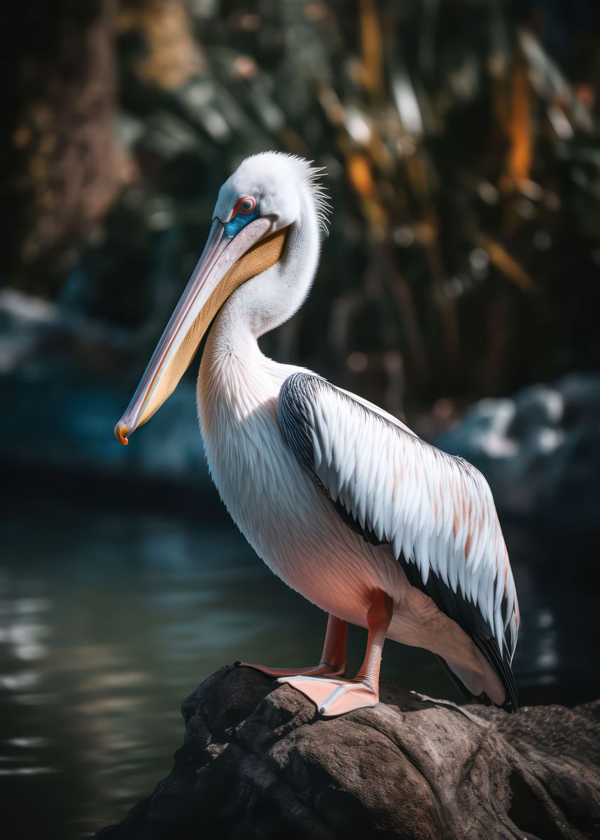 'Marvelous pelican' Poster, picture, metal print, paint by Zooscape ...