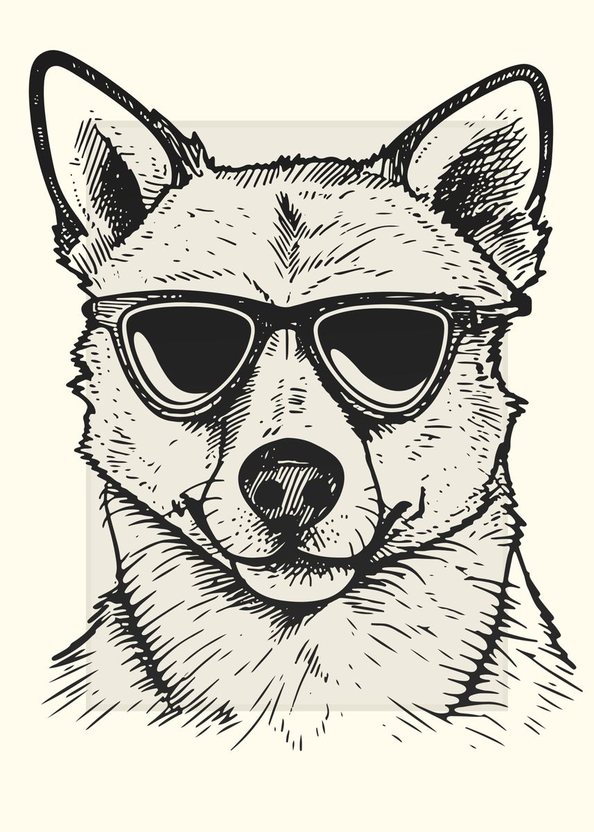 'Dingo Illustration' Poster, picture, metal print, paint by Rafael Dxgn ...