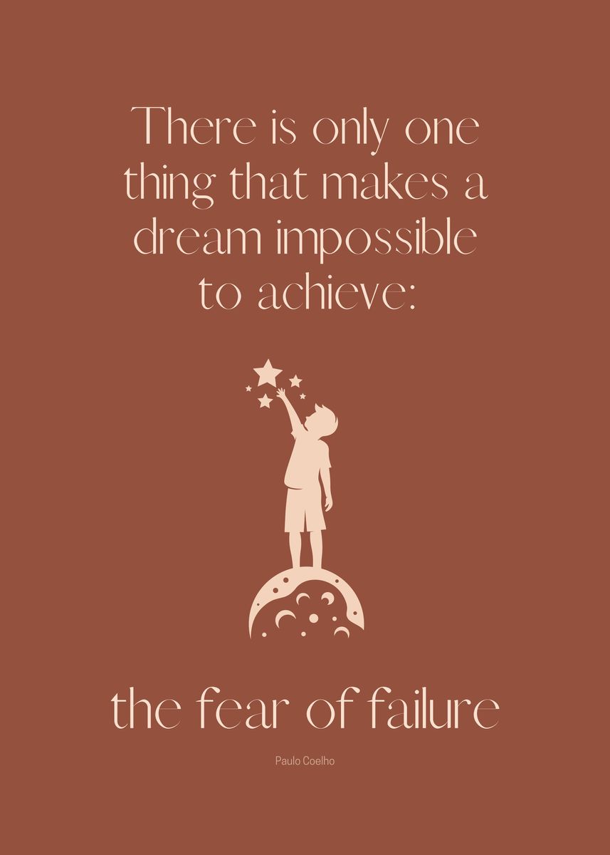 'Fear of Failure' Poster by VarnaChitra | Displate