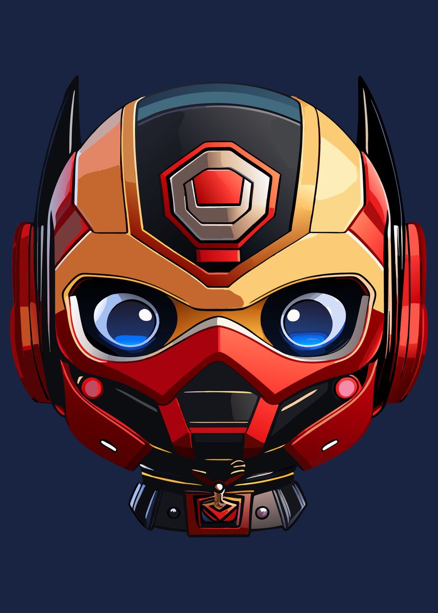 'Toy Head cute robot' Poster by K L S | Displate