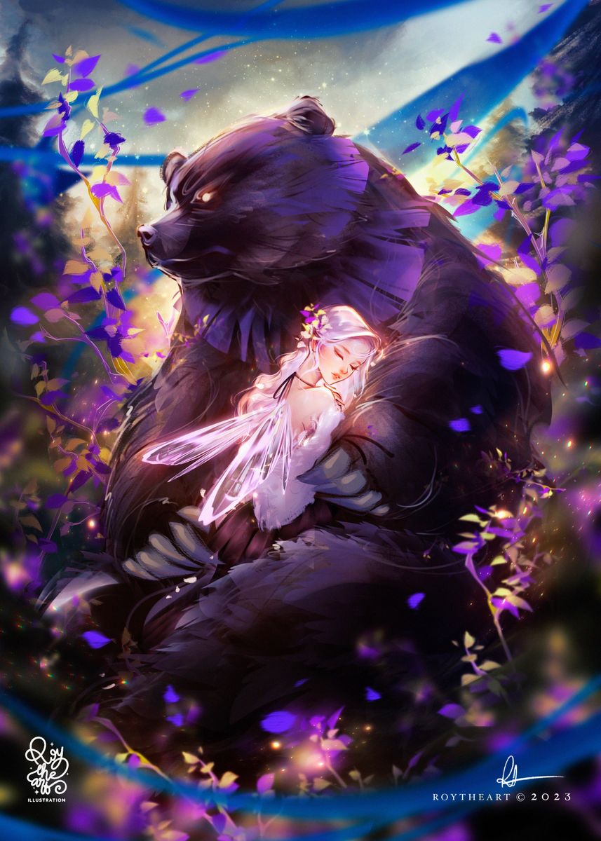 'The Bear' Poster, picture, metal print, paint by ROY THE ART | Displate