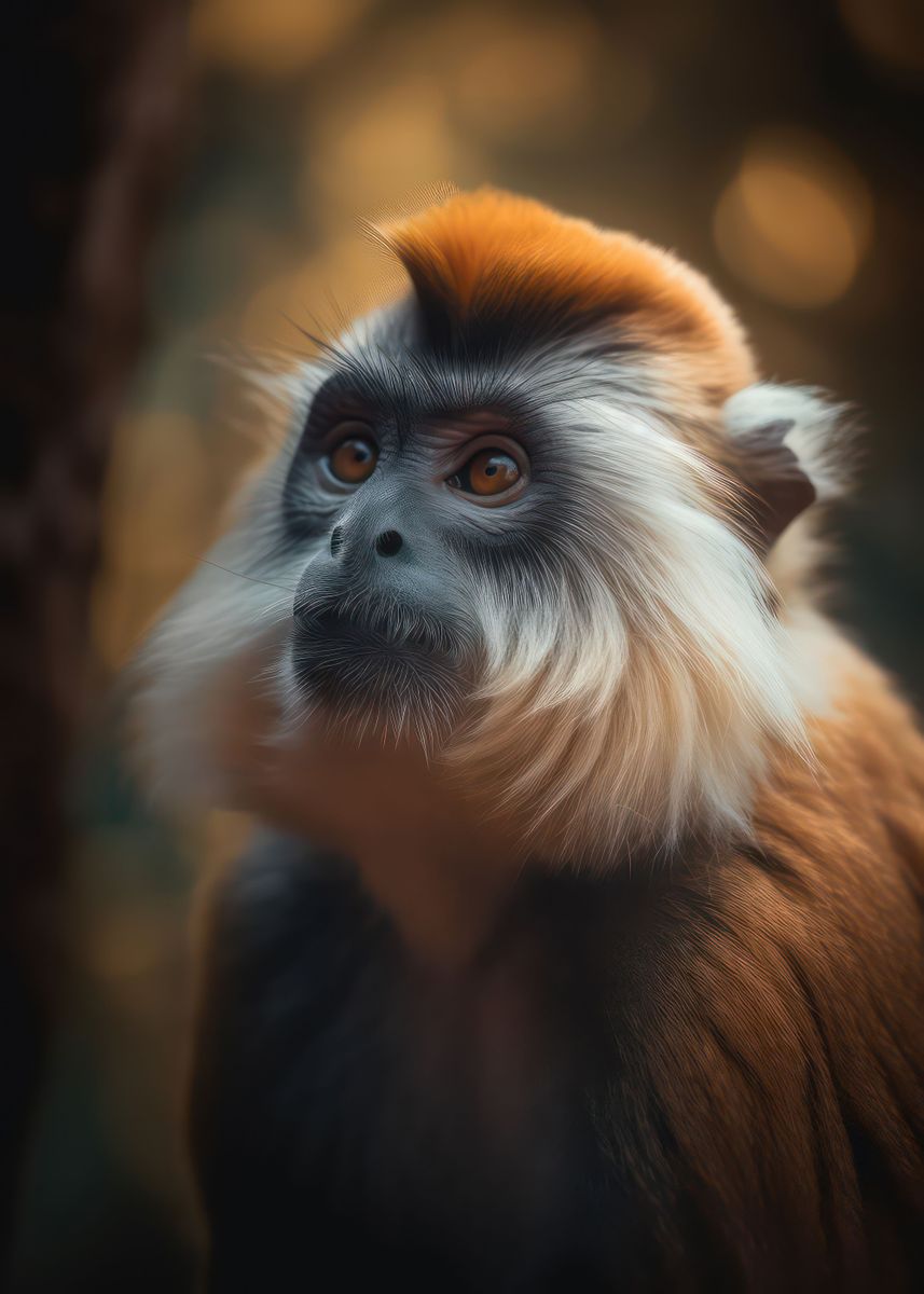 'Majestic primate' Poster, picture, metal print, paint by Zooscape ...