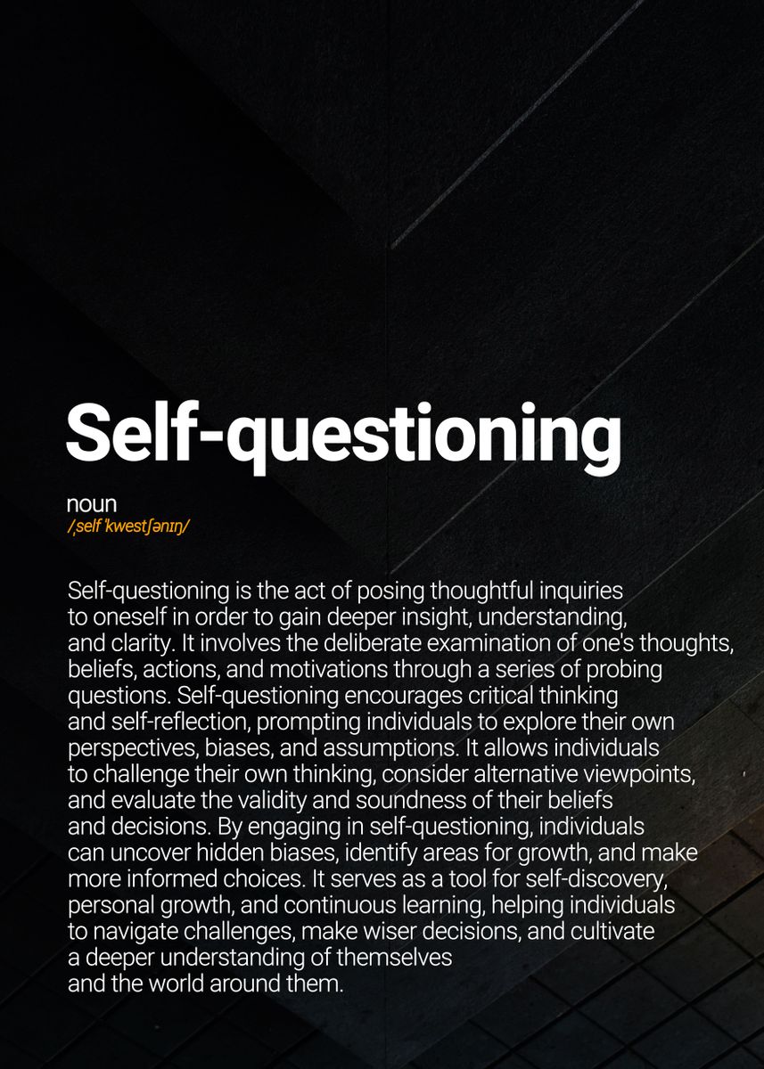 'Self questioning' Poster, picture, metal print, paint by Mr Penguin ...