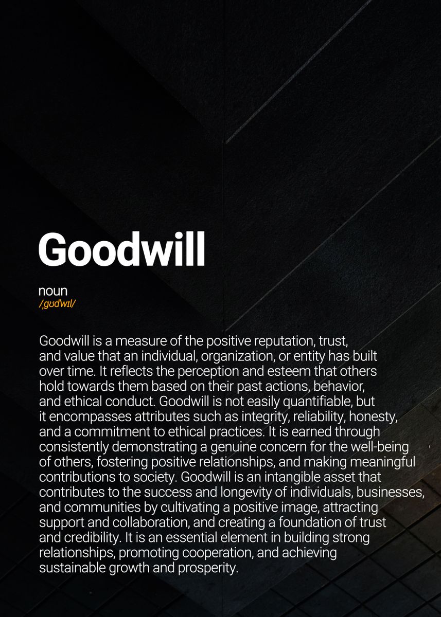 'Goodwill' Poster, picture, metal print, paint by Mr Penguin | Displate